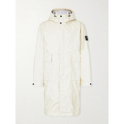 Stone Island 石头岛 男士 大衣 Logo-Appliquéd Shell 连帽