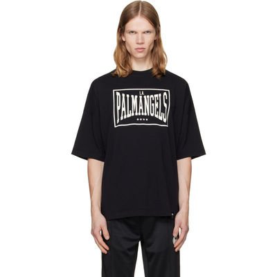 Palm Angels 棕榈天使 男士 T恤 黑色 Vintage Box Logo Loose