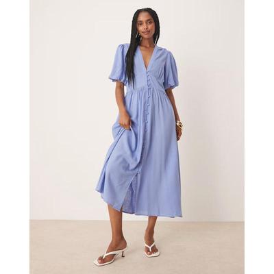 Nobody's Child 女士 中长连衣裙 短袖星光中长连衣裙(蓝色)