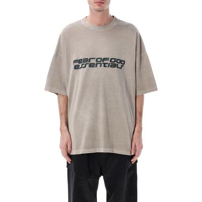 Essentials 男士 上衣 FEAR OF GOD 90S 基础款棉质烟灰色T恤