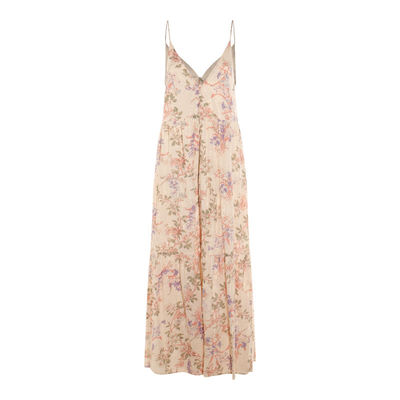 TWINSET 女士 SS25 中长连衣裙 花卉印花