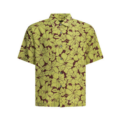 STUSSY 斯图西 男士 SS26 衬衫 绿色粘胶纤维