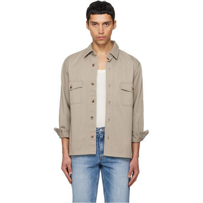 TONYWACK 男士 衬衫 驼色 Washed Cotton Twill 夹克