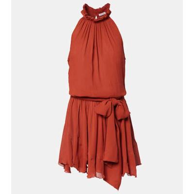 Poupette St Barth 女士 短款连衣裙 Bianca 褶皱迷你连衣裙