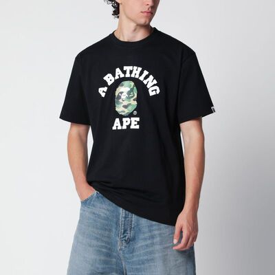 A Bathing Ape 猿人头 男士 SS26 T恤 白色带Logo印花