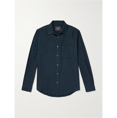 PORTUGUESE FLANNEL 男士 SS26 衬衫 Espiga 人字纹棉质