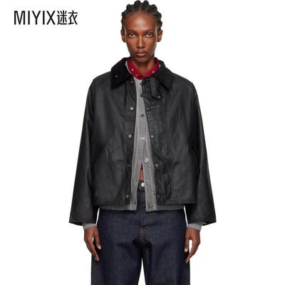 Barbour巴伯尔 男款黑色 Transport Waxed 夹克 迷衣时尚
