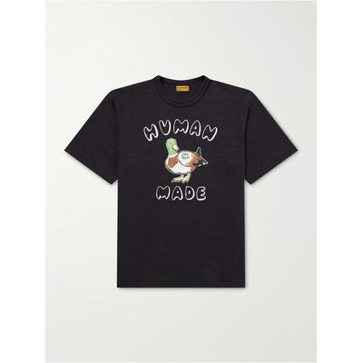 HUMAN MADE 男士 FW26 T恤 徽标印花棉针织