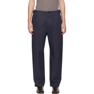 Lemaire 勒梅尔 男士 长裤 海军蓝 Carrot
