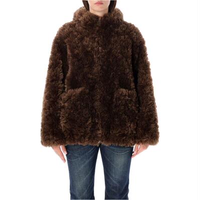 Urbancode 女士 FW26 外套 连帽皮草短夹克