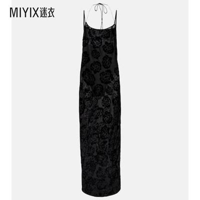 Sir 女款Vittoria 刺绣透视长款连衣裙 迷衣时尚