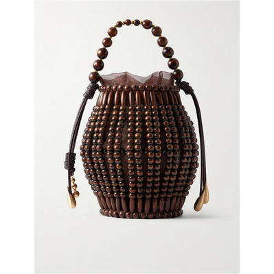 Cult Gaia 女士 FW26 单肩包 Lanterna wood-beaded 迷你包包
