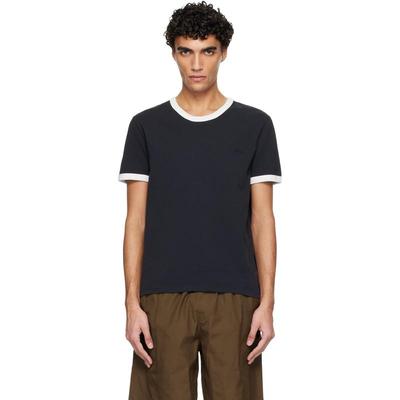 A.P.C. 男士 T恤 黑色 Contrast Trim T 恤