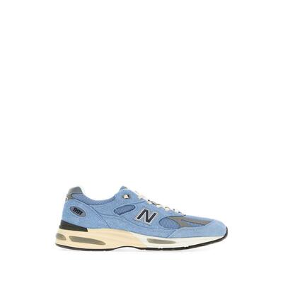 New balance 中性（成人） 运动鞋 991V2 浅蓝色绒面革网纱运动鞋