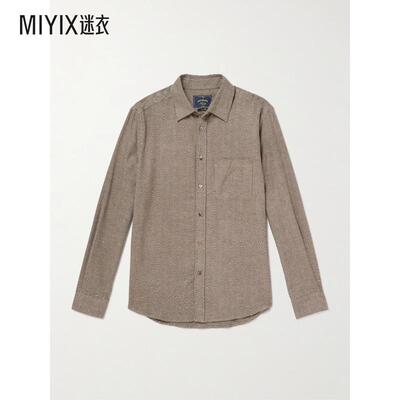 PORTUGUESE FLANNEL 男款Espiga 人字纹棉质衬衫 迷衣时尚