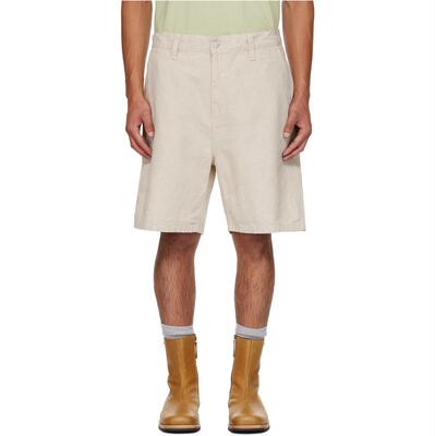 Carhartt WIP 卡哈特 男士 短裤 灰白色 Walter Single Knee