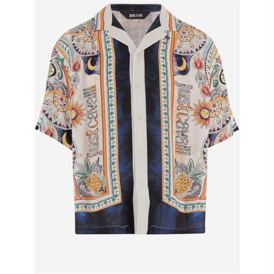 Just Cavalli 卡沃利 男士 SS26 衬衫 Just Cavalli 印花短袖