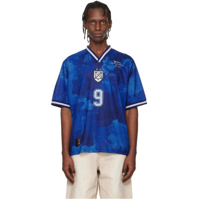 Off-White 男士 T恤 蓝色 World Paint Soccer