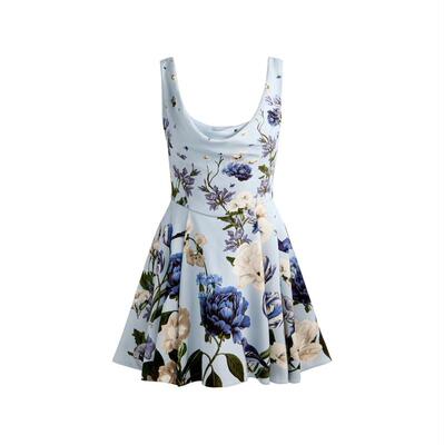 Alice + Olivia 爱丽丝 + 奥利维亚 女士 短款连衣裙 浅蓝连衣裙