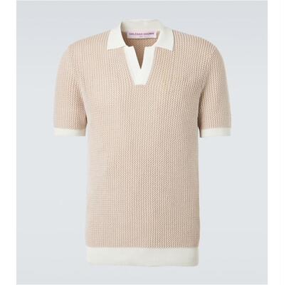 Orlebar Brown 男士 POLO衫 Horton 钩花棉质Polo毛衣