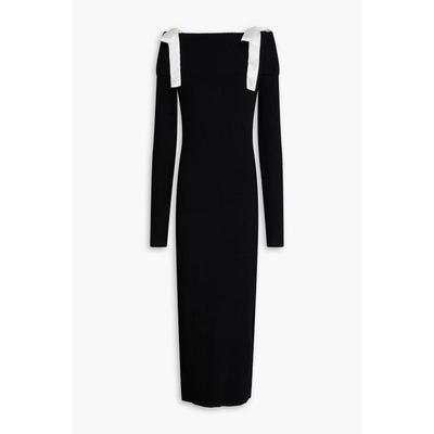 ROTATE 女士 中长连衣裙 露肩罗纹针织中长连衣裙