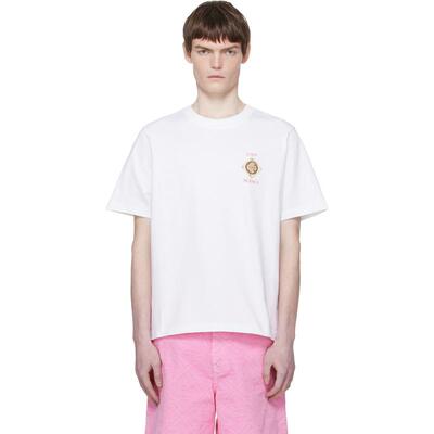 Casablanca 男士 T恤 白色 Plafond Orne De Musique