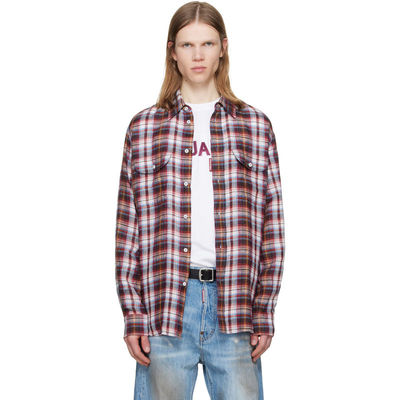 DSquared2 D二次方 男士 衬衫 多色 Canadian Vintage Linen