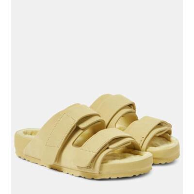 Birkenstock 勃肯 女士 凉拖 x Tekla Uji 绒面革