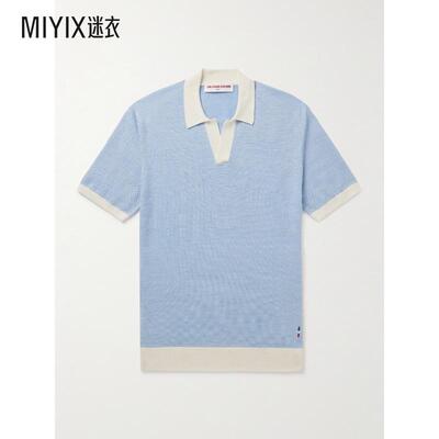 【春夏新品】Orlebar Brown男士 Horton 修身羊毛棉混纺Polo衫 迷