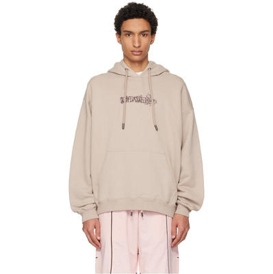 Off-White 男士 卫衣 驼色 Heraldic Arrow Skate 连帽衫