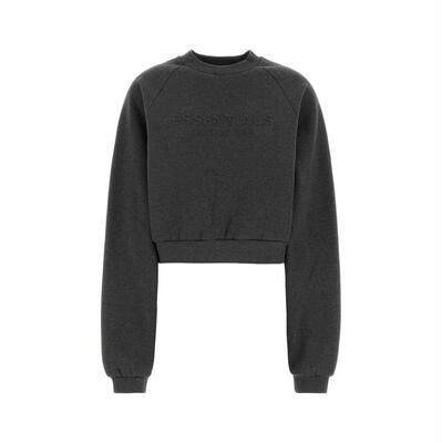 Essentials 女士 SS26 卫衣 Fear Of God 压纹 90 年代插肩圆领