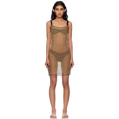 Fruity Booty 女士 中长连衣裙 棕色 Nonna Polka 吊带裙