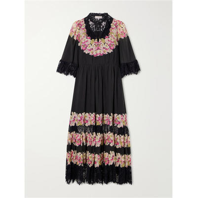 Sea NY 海洋 女士 FW26 中长连衣裙 Persephone 印花棉混纺