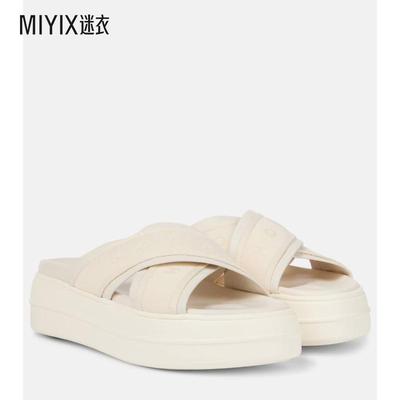 Hogan 女款Skyscraper 皮革边防水台凉鞋 迷衣时尚