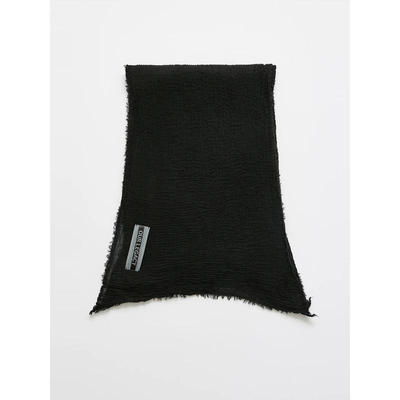 Our Legacy 男士 SS26 围巾 COTTAGE 黑色褶皱