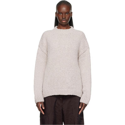 Lauren Manoogian 女士 毛衣 紫色 Handknit Crewneck