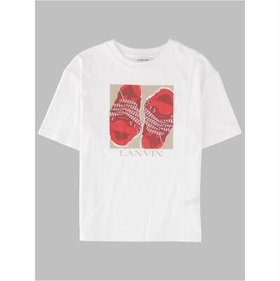 Lanvin 浪凡 中性（儿童） SS26 T恤 CON STAMPA GRAFICA 童装