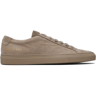 Common Projects 男士 运动鞋 灰褐色 Nubuck Achilles 运动鞋