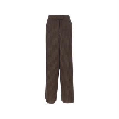 Marella 女士 FW26 长裤 MLLMAGGIO 棕色宽松款裤子