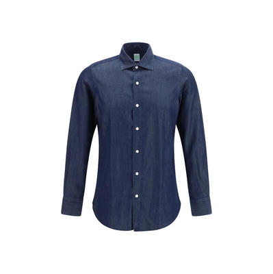 Finamore 1925 男士 FW26 衬衫 GIZA 45 牛仔布