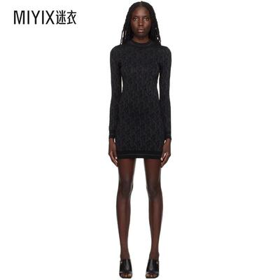 Palm Angels 棕榈天使 女 徽标提花连衣裙  迷衣时尚