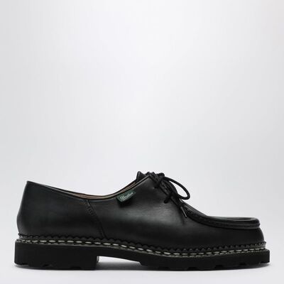 Paraboot 柏哈步 男士 FW26 休闲皮鞋 MICHAEL 黑色缚带皮质鞋