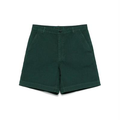Aspesi 男士 SS25 长裤 绿色棉质亚麻短裤