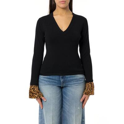 TWINSET 女士 FW25 上衣 双件套荷叶边V领套头衫