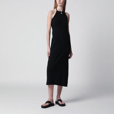 Courrèges 古未界 女士 SS26 连衣裙 长款挂脖针织棉质黑色