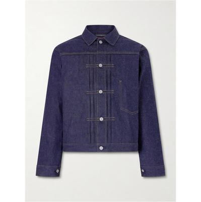HUMAN MADE 男士 FW26 夹克 褶裥牛仔布
