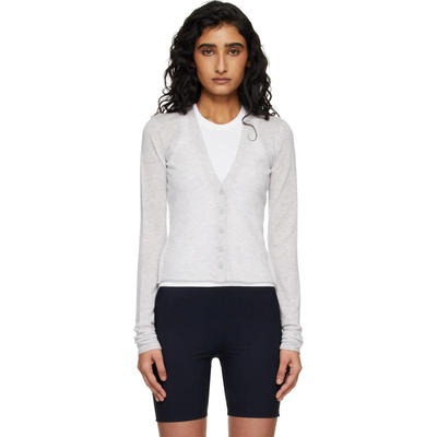 SKIMS 女士 开衫 灰色 Featherweight Cashmere