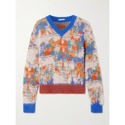 Mother Denim 女士 SS26 毛衣 短款嵌花针织毛衣