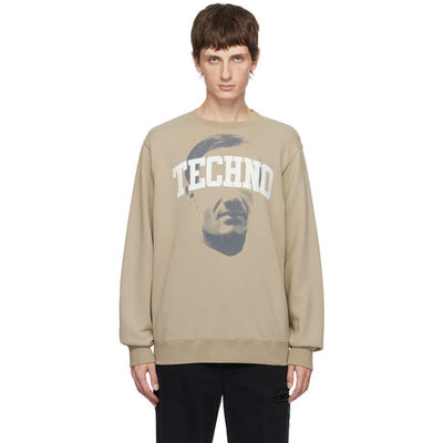 UNDERCOVER 高桥盾 男士 卫衣 UNDERCOVER 驼色 Techno 套头衫