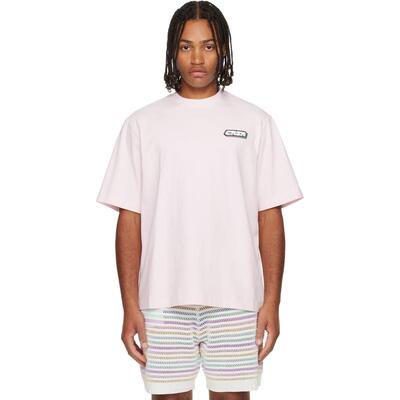 Casablanca 男士 T恤 粉色 Casa Racing Oversized